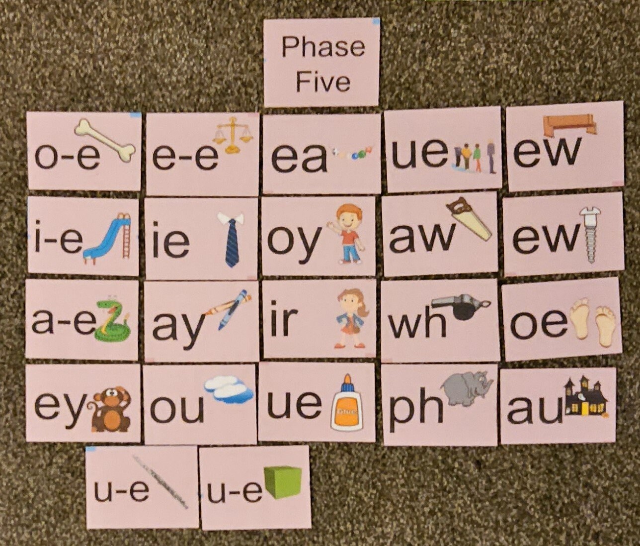 Phonics Flashcards Phases 1,2,3,4,5 LARGE - Etsy UK