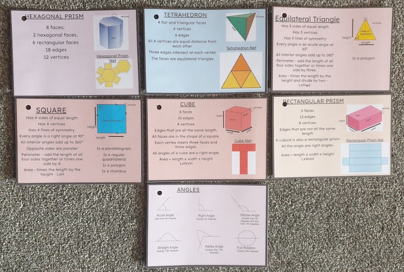 2D and 3D Shapes Properties Maths Resources KS2 SATS - Etsy