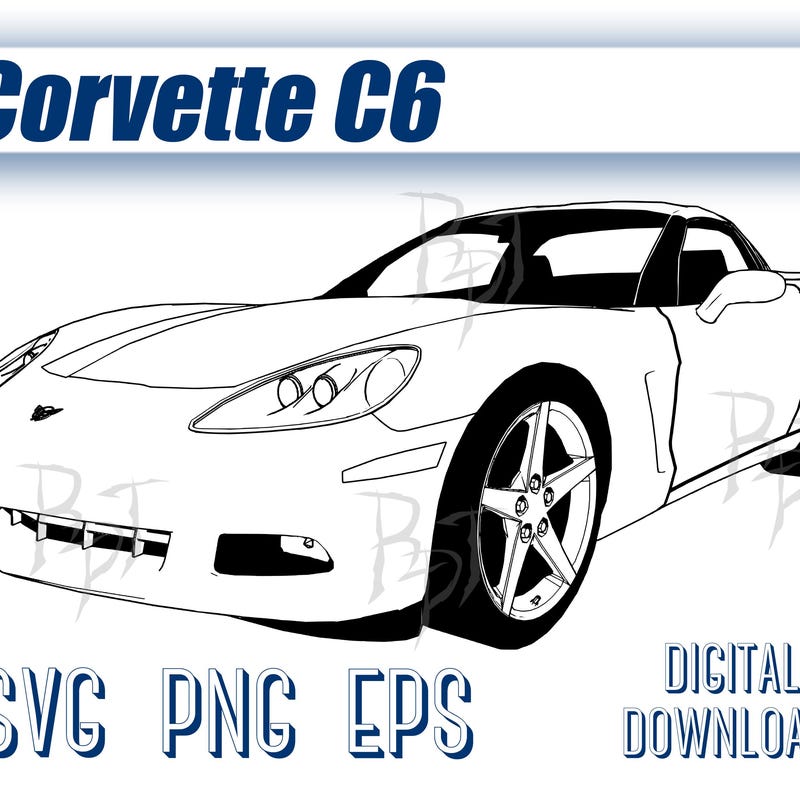 Corvette Svg - Etsy