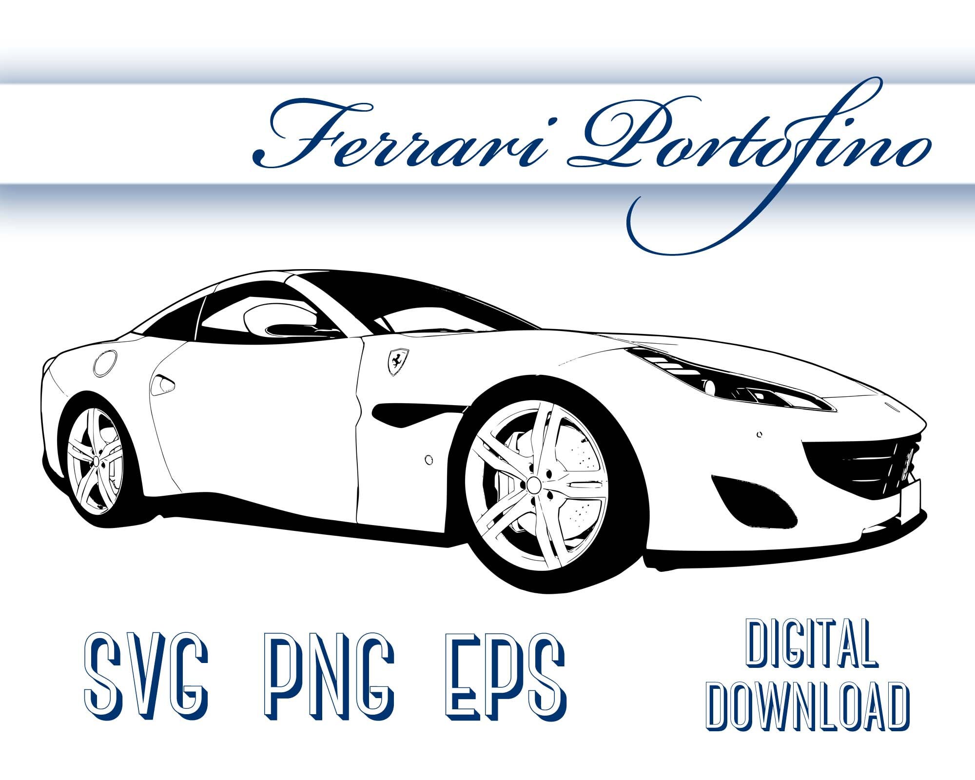 Ferrari Svg,ferrari Portofino Svg,ferrari Portofino Eps,clip Art ...