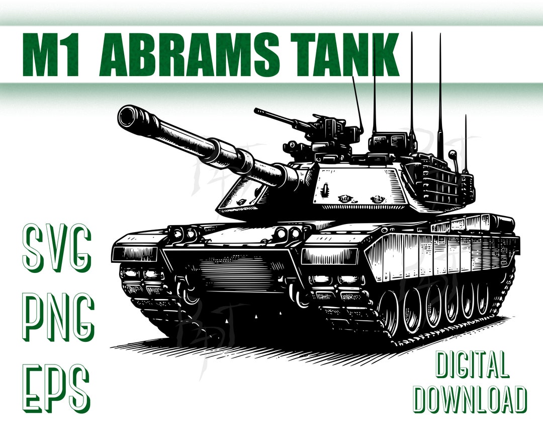 M1 Abrams Tank SVG,M1 Abrams Tank PNG,M1 Abrams Tank Eps,clip Art,m1 ...