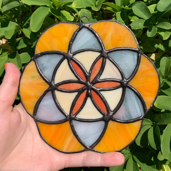 Sacred Geometry Stained Glass - Etsy