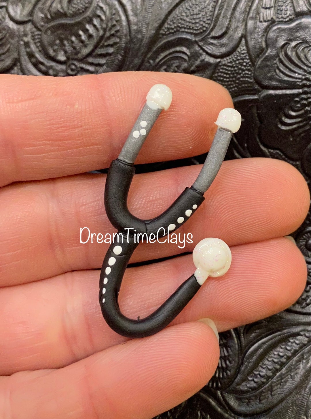 Stethoscope Clay Bow Center Embellishment - Etsy