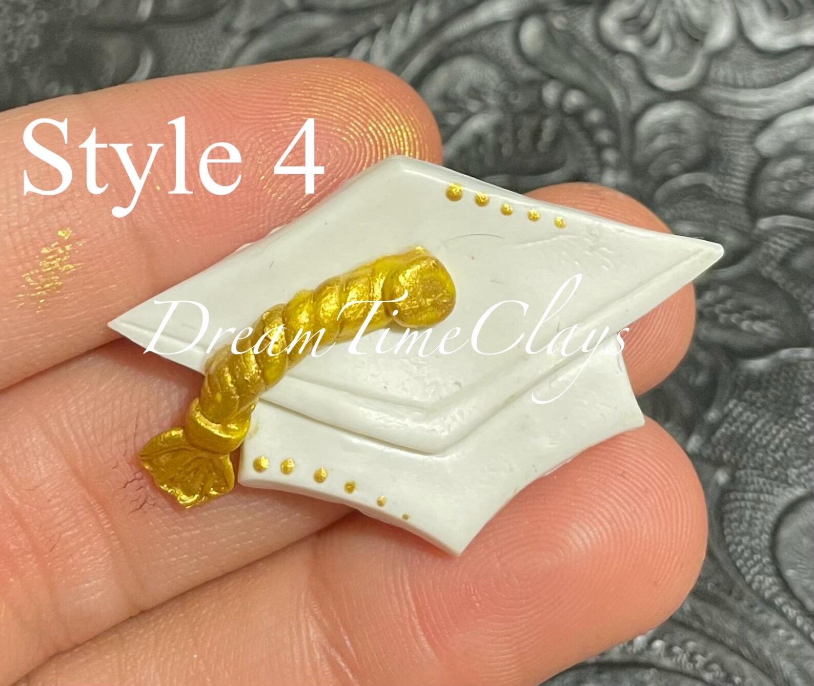Graduation Cap Clay Bow Center Embellishment (your Choice of Color) - Etsy