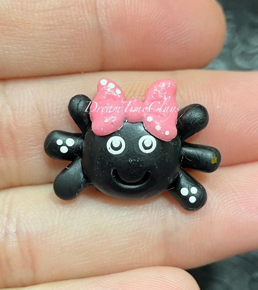 Cute Spider Clay Bow Center Embellishment - Etsy