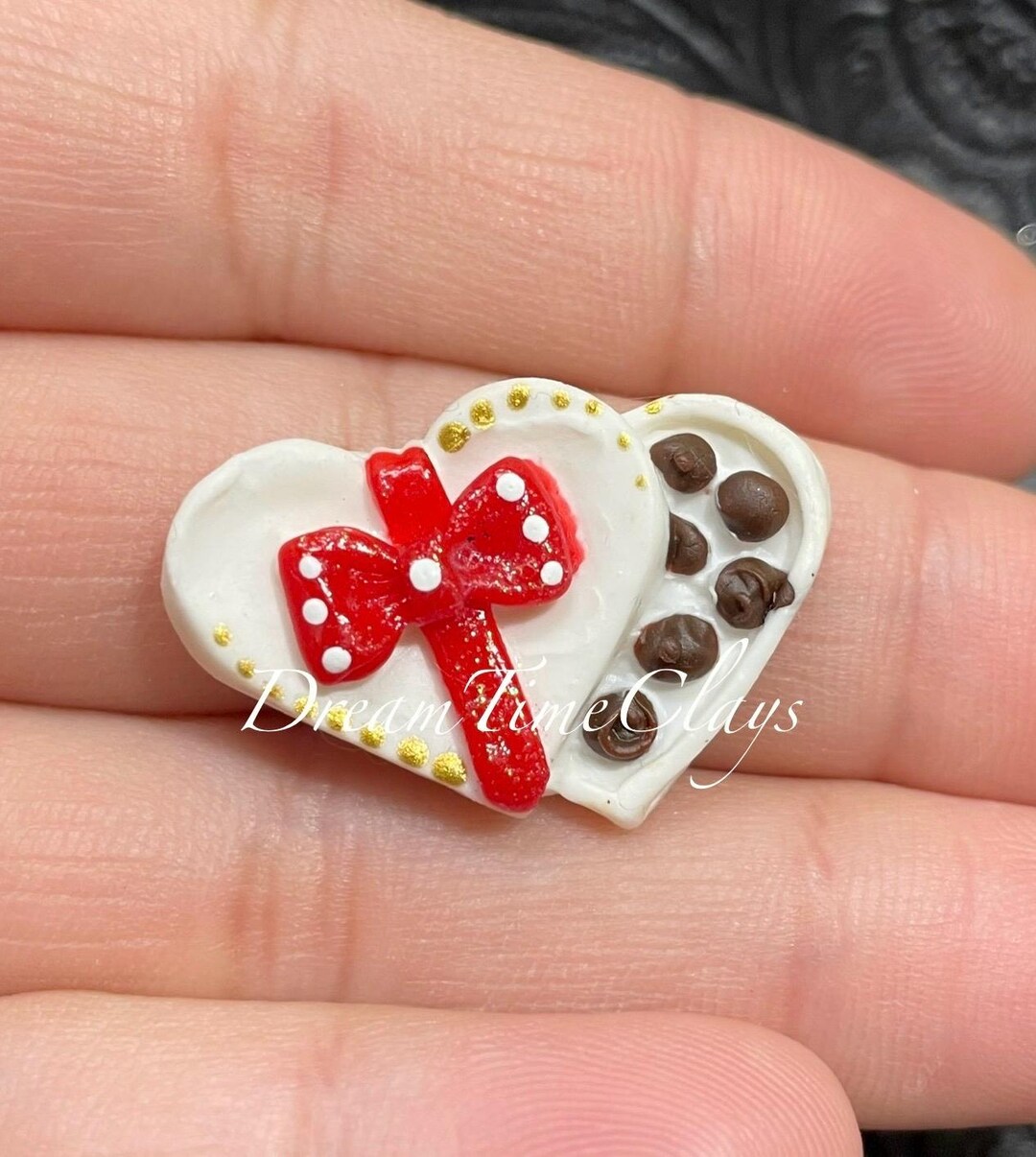 Box of Chocolates Clay Bow Center Embellishment - Etsy