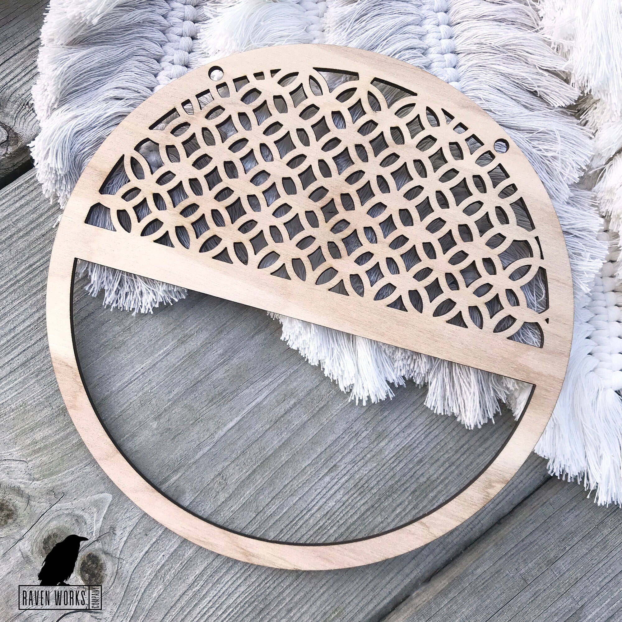 Wooden Macrame Frame Round Macrame Frame Weaving Frame DIY - Etsy