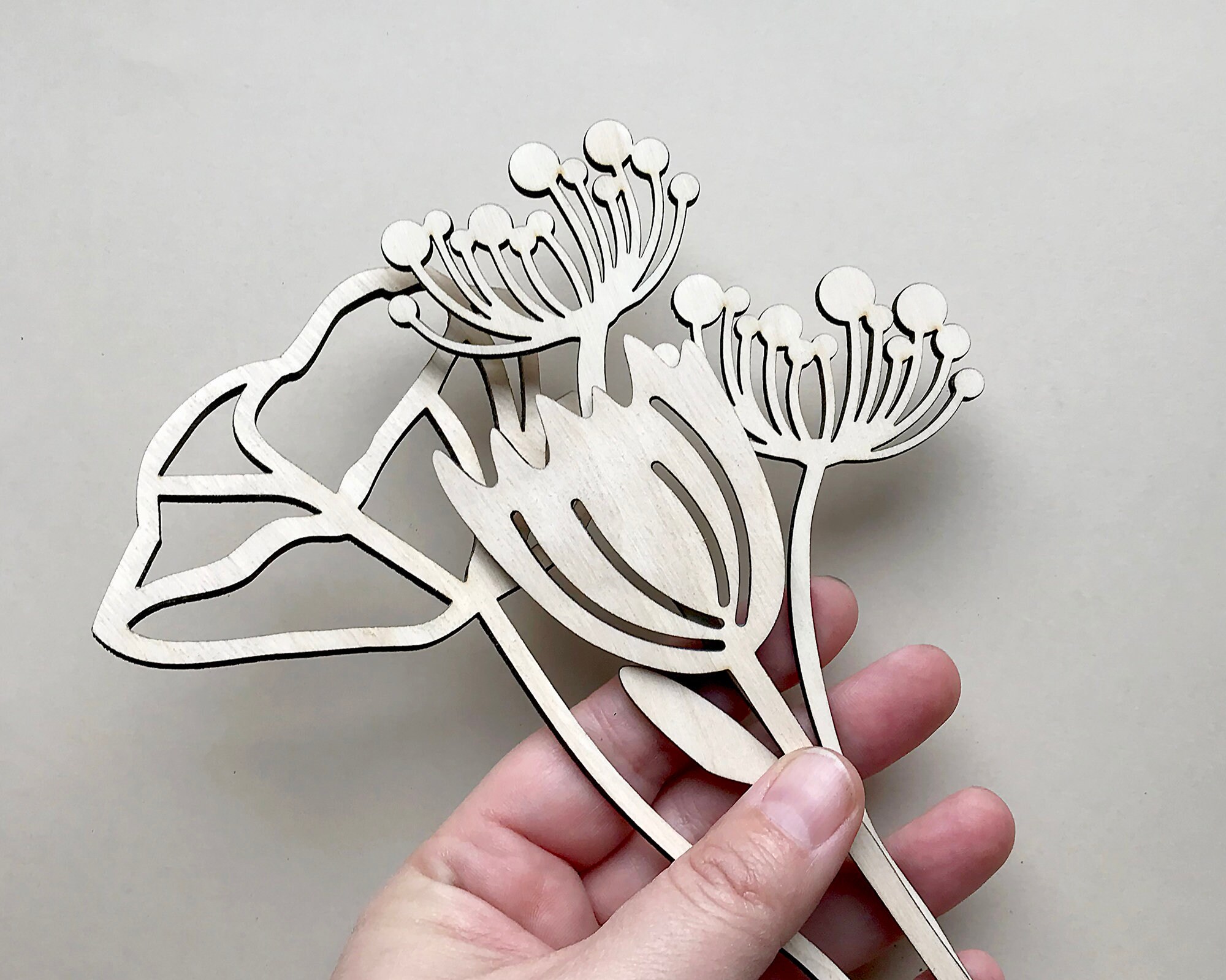 Laser Cut Wooden Flowers Floral Decor Wooden Flower Bouquet - Etsy