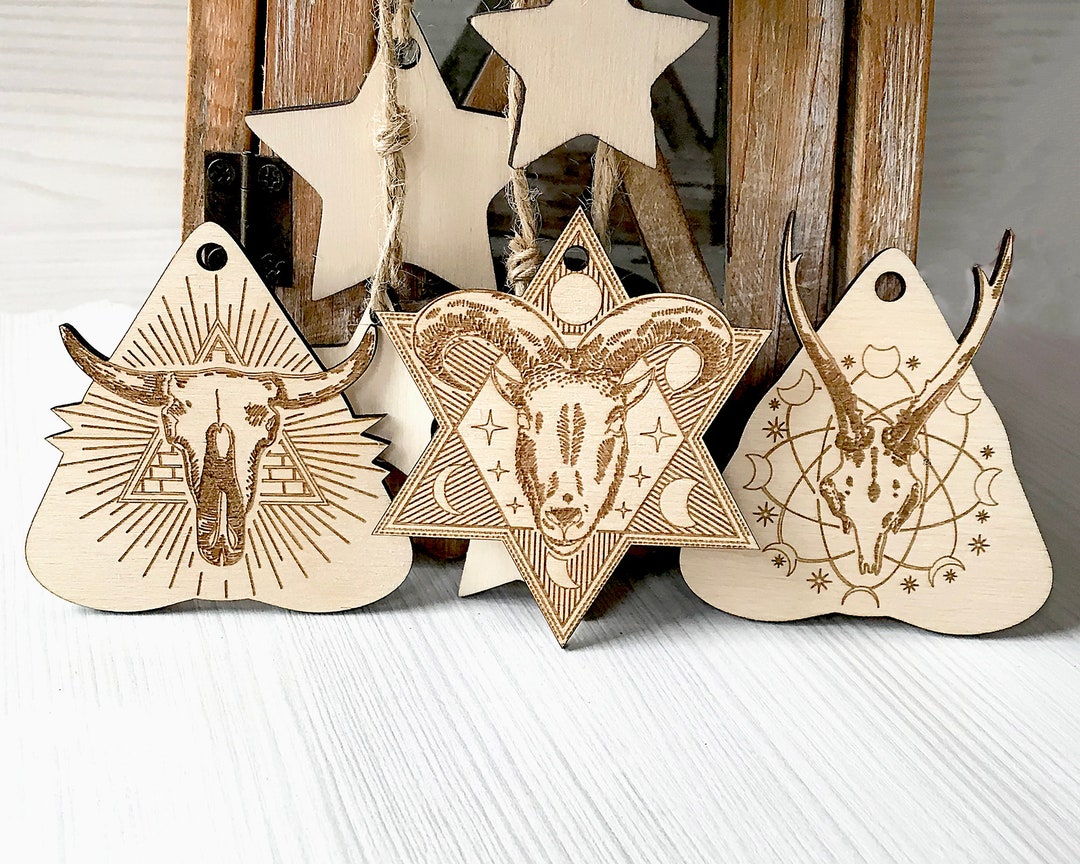 Pagan Yule Tree Ornaments, Witch Christmas Ornaments, Winter Solstice ...