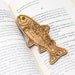 Fish Bookmark Gag Gift Maple Wood Bookmark Book Lover Gift - Etsy