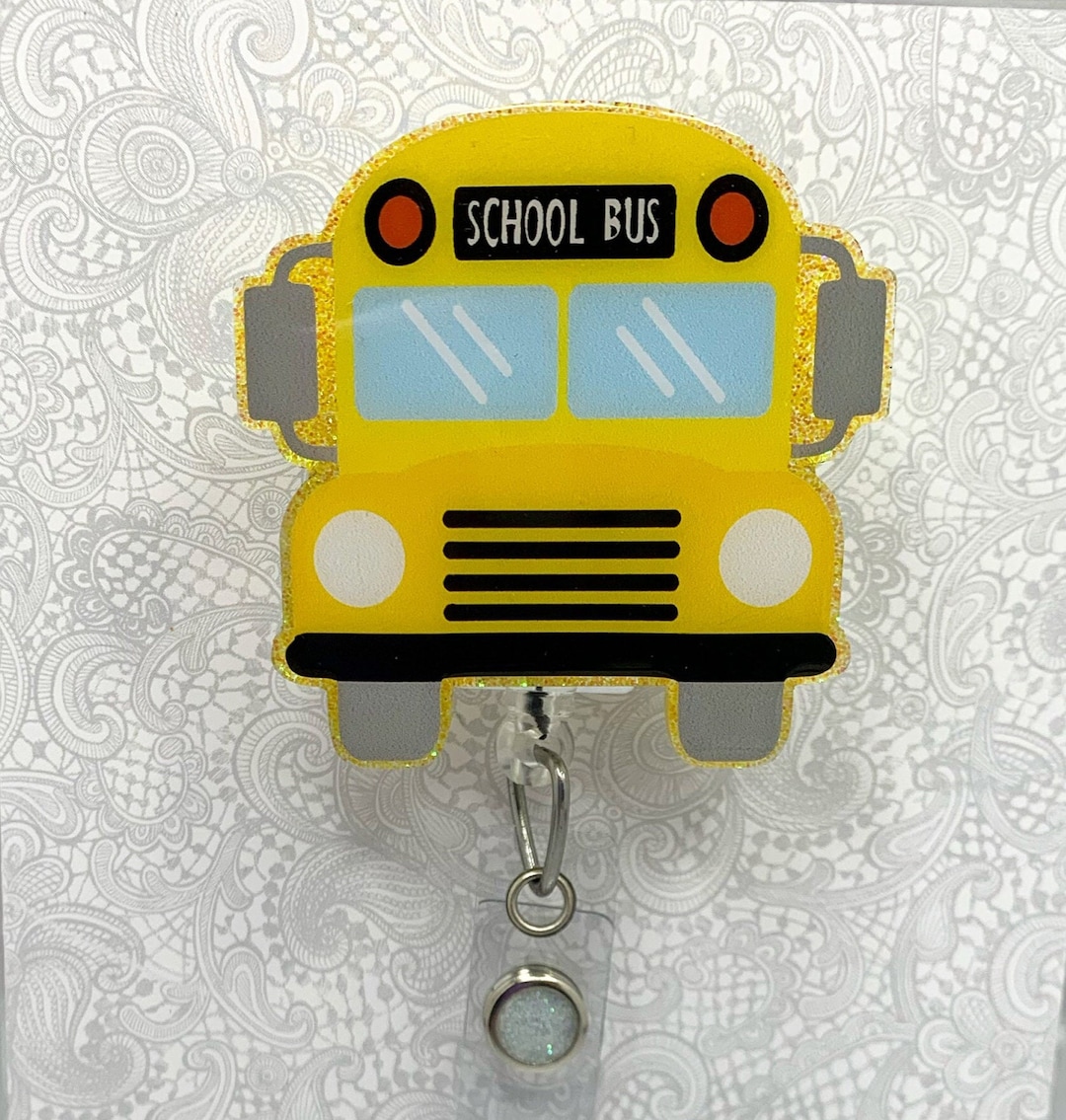School Bus Badge Reel Bus Driver Appreciation Gifts Teachers - Etsy