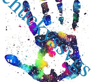 Autism Handprint Svg | Etsy
