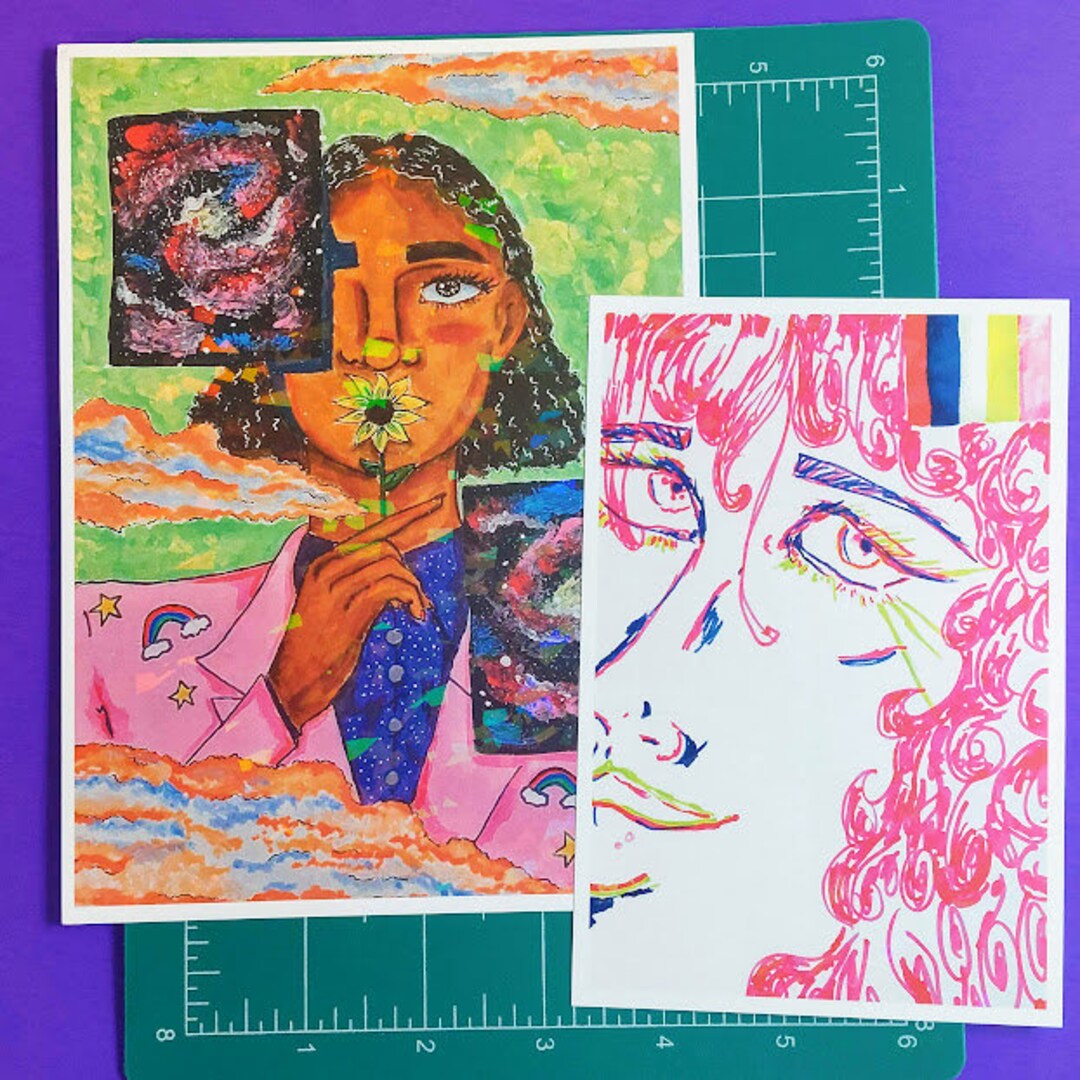 Holographic sophia and gyaru Neon Pop: - Etsy
