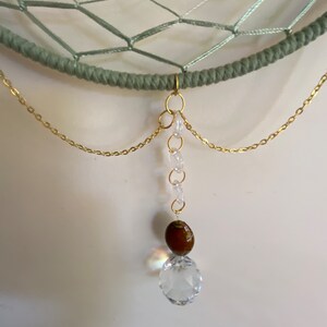Green Sun Catcher With Two Crystal Balls - Etsy