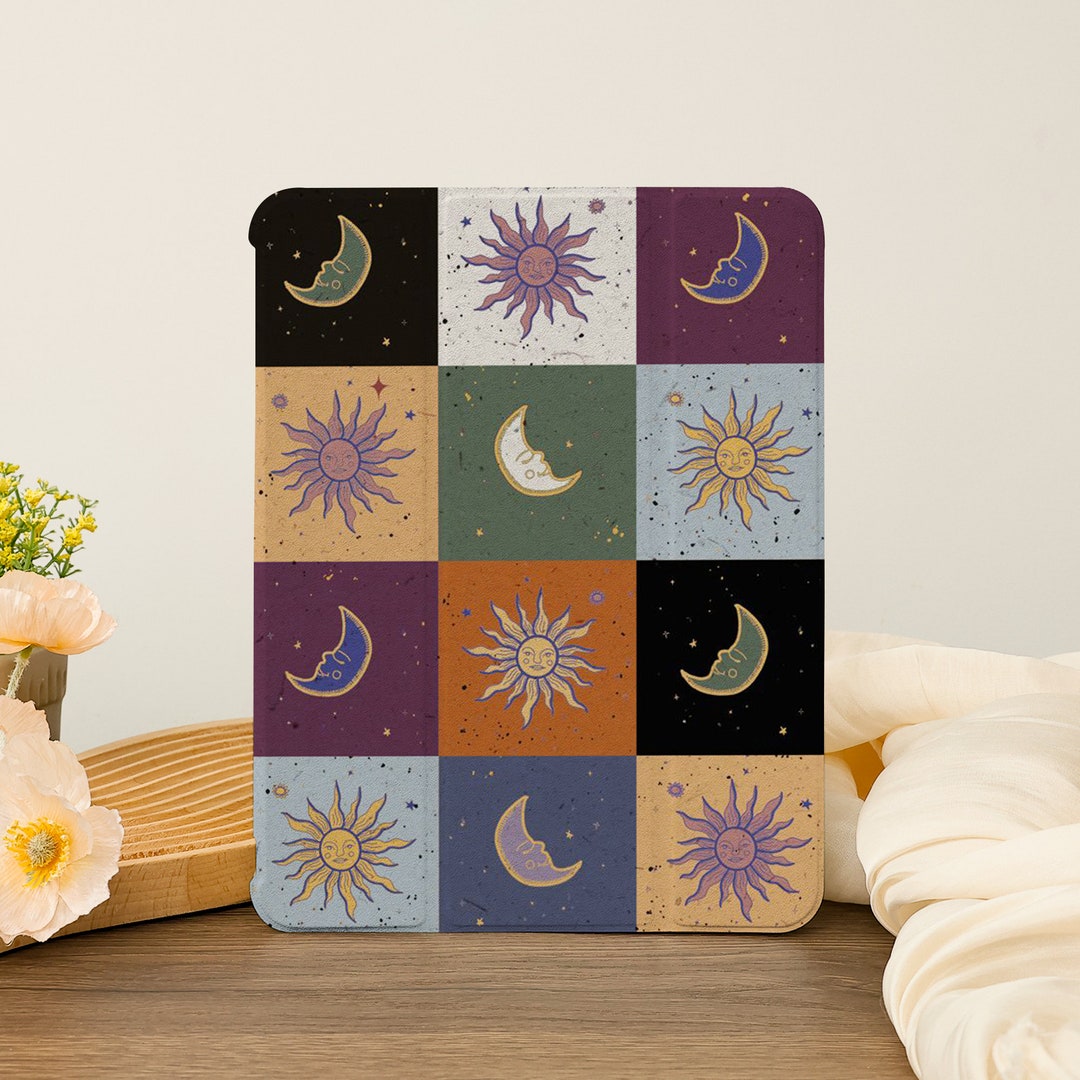 Moon and Sun Mosaic Square iPad Case,ipad Air 6/7 iPad 10 10.9" 2022 ...