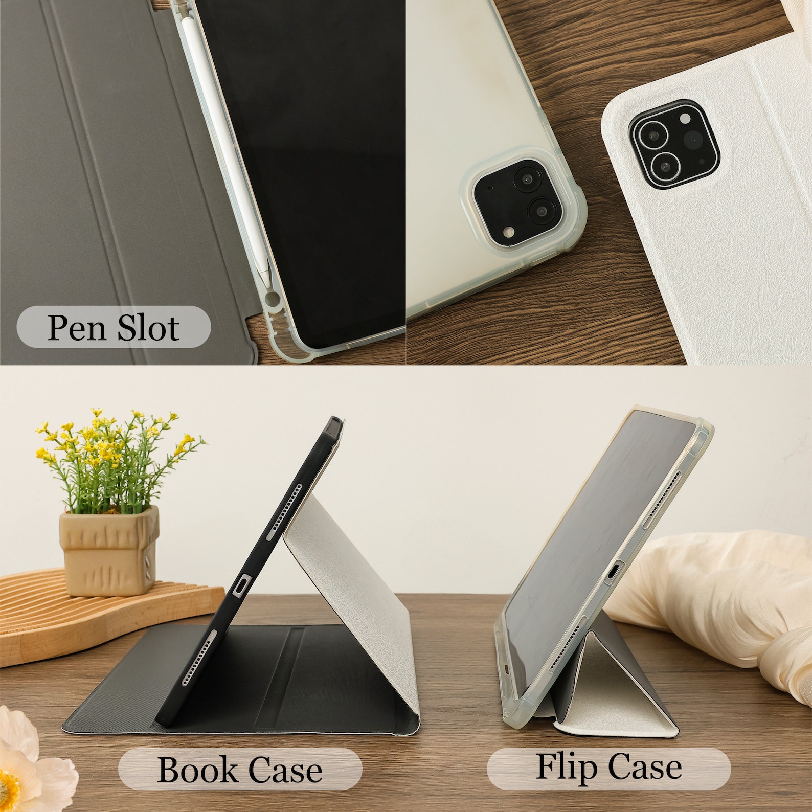 Composition Book iPad Case With Pencil Holder iPad Air 6/7 iPad 10 10.9 ...