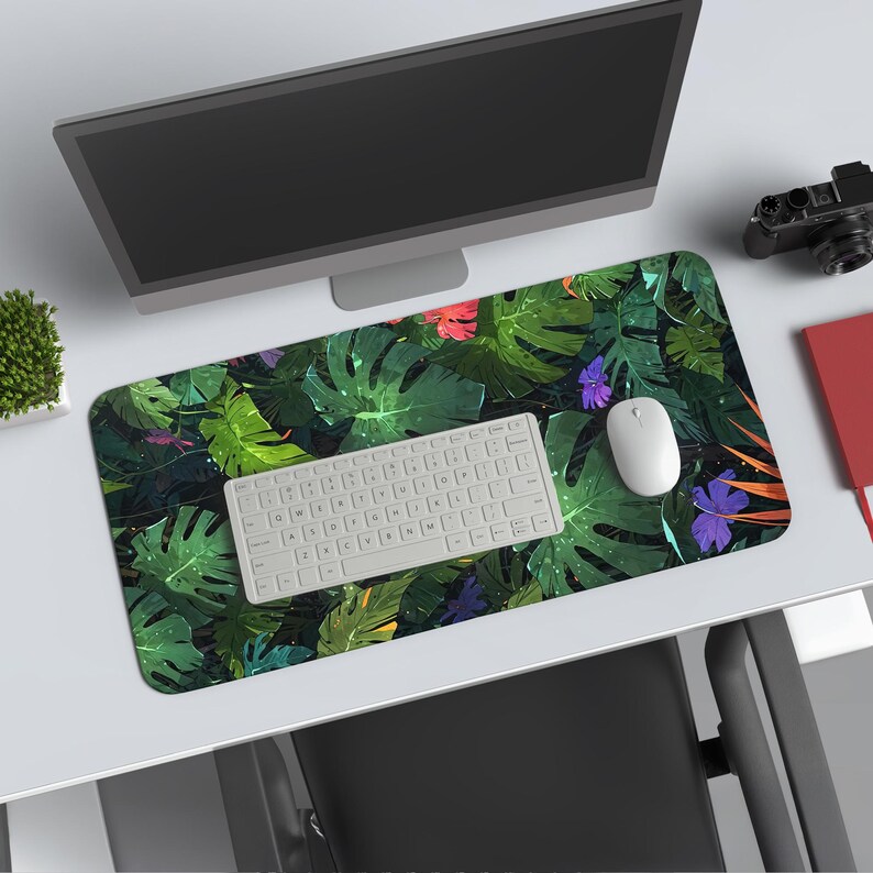 Lotus Leaf Mouse Pad, Green Desk Mat, Kawaii Mousepads, Keyboard Mat ...