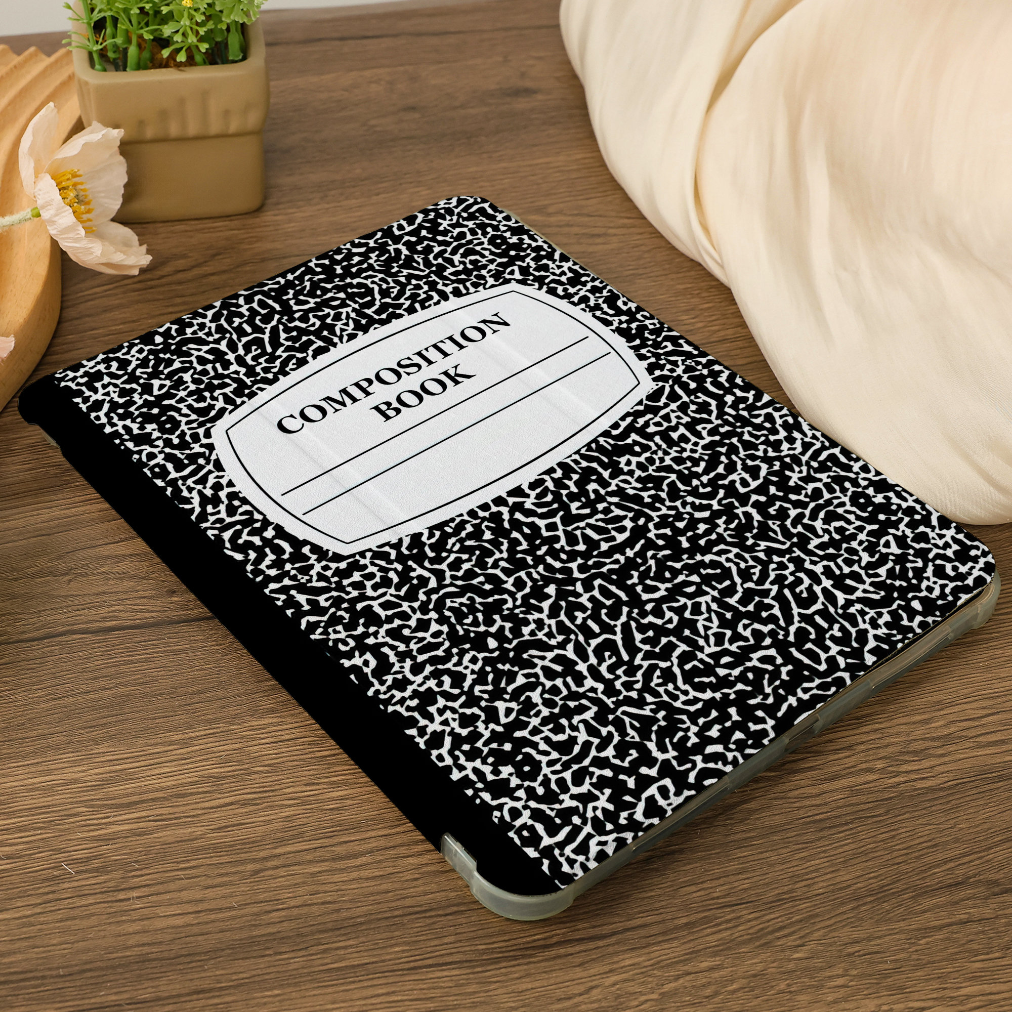 Composition Book iPad Case With Pencil Holder iPad Air 6/7 iPad 10 10.9 ...