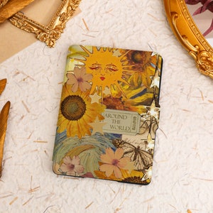 Oil Painting Sunflower Kindle Case Custom Cover for Paperwhite 1/2/3/4 ...