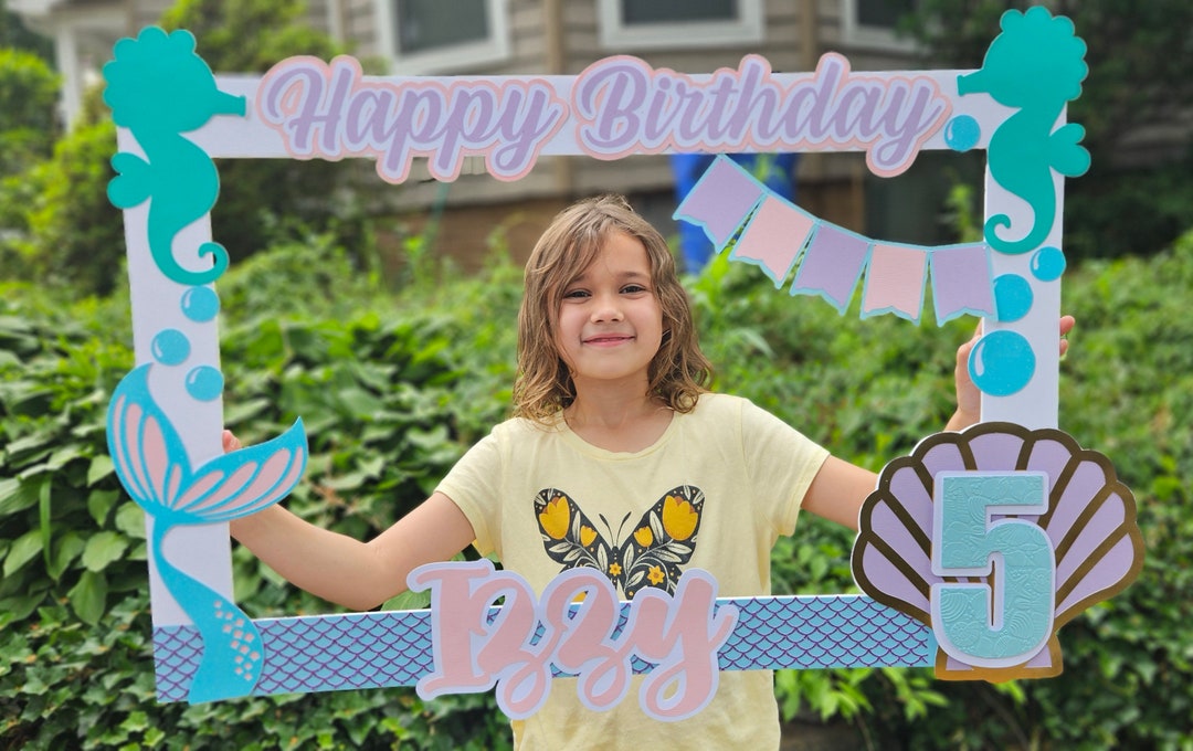 Mermaid, Mermaid Theme, Mermaid Frame, Mermaid Selfie Frame, Mermaid ...