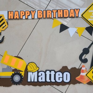 Construction Construction Theme Construction Selfie Frame - Etsy