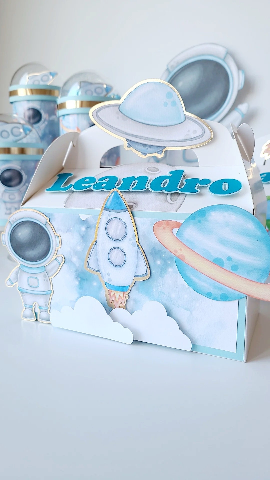 Astronaut Favor Box, Space Theme Goodie Bags - Etsy