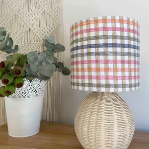 Checkered Lamps, Kids Bedroom Lamps, Gingham Lampshades, Floor Lamp ...