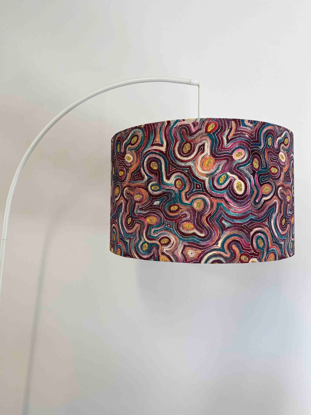 Purple Lampshade, Indigenous Lampshade, Aboriginal Lampshade, Bedroom ...