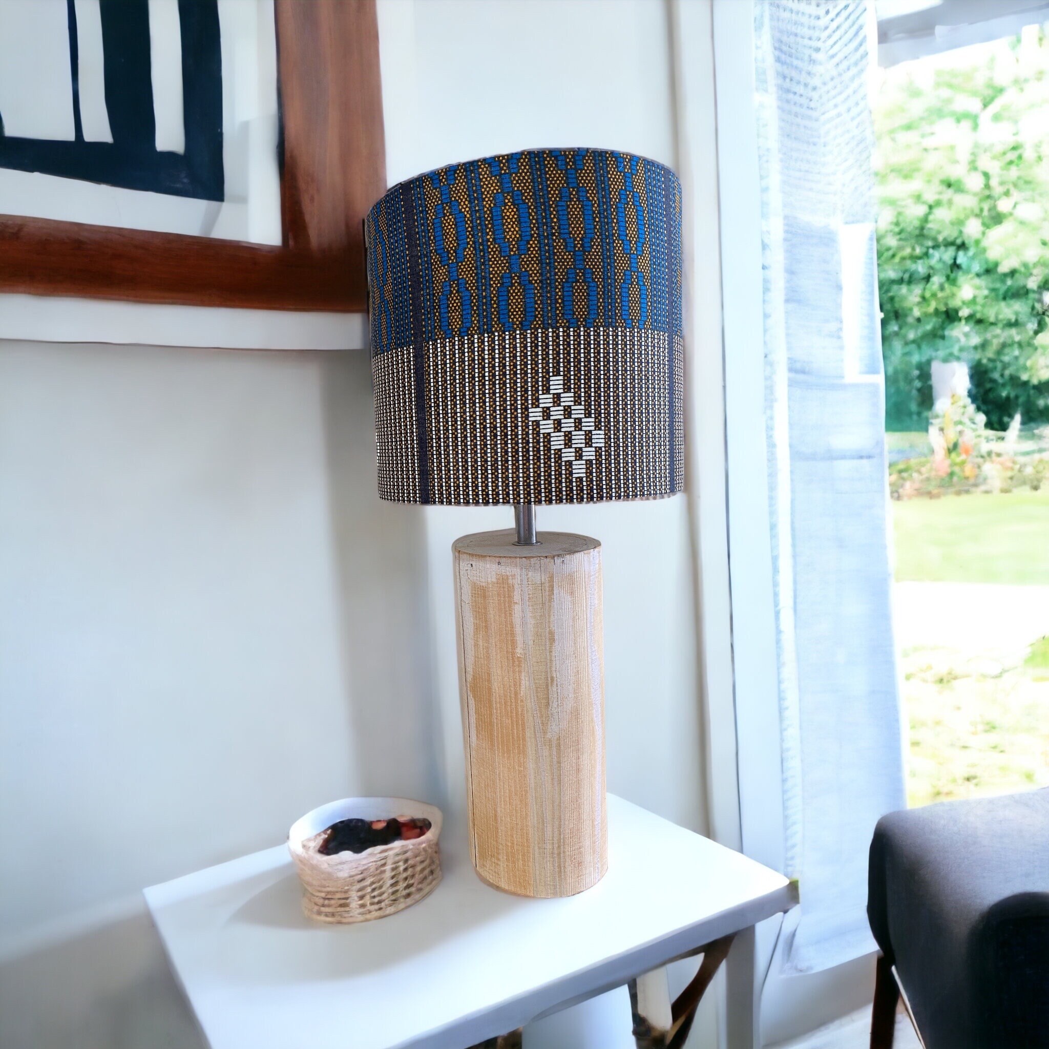 Blue Lampshade African Print Lampshade Ankara Lampshade - Etsy
