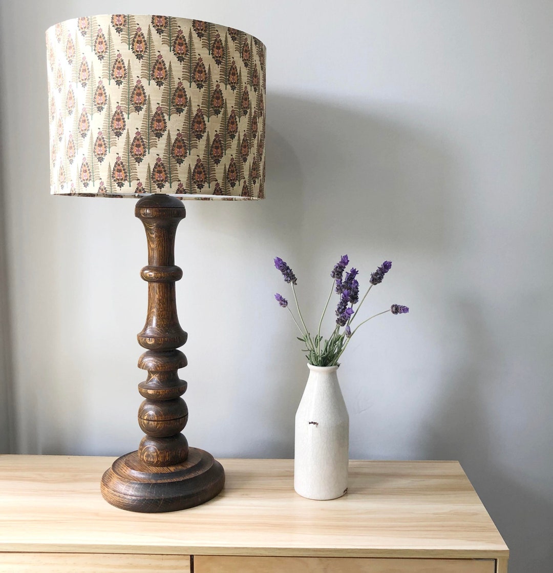 Boho Tropical Fern Lampshade, Vintage Tropical Retro Light Shade, Olive ...