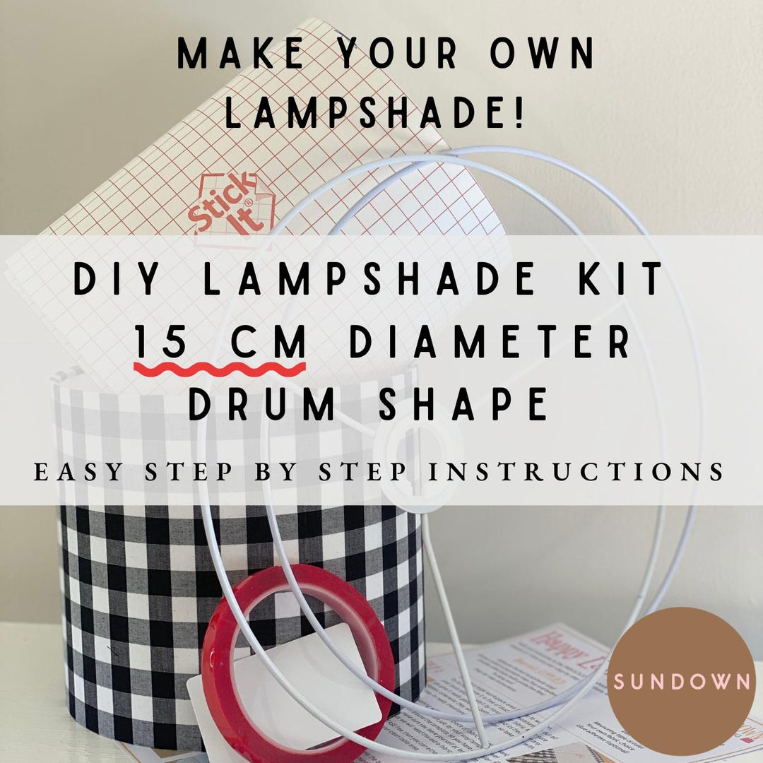 15cm Lampshade Making Kit, Lampshade DIY, DIY Kits, Make Your Own Lamp ...