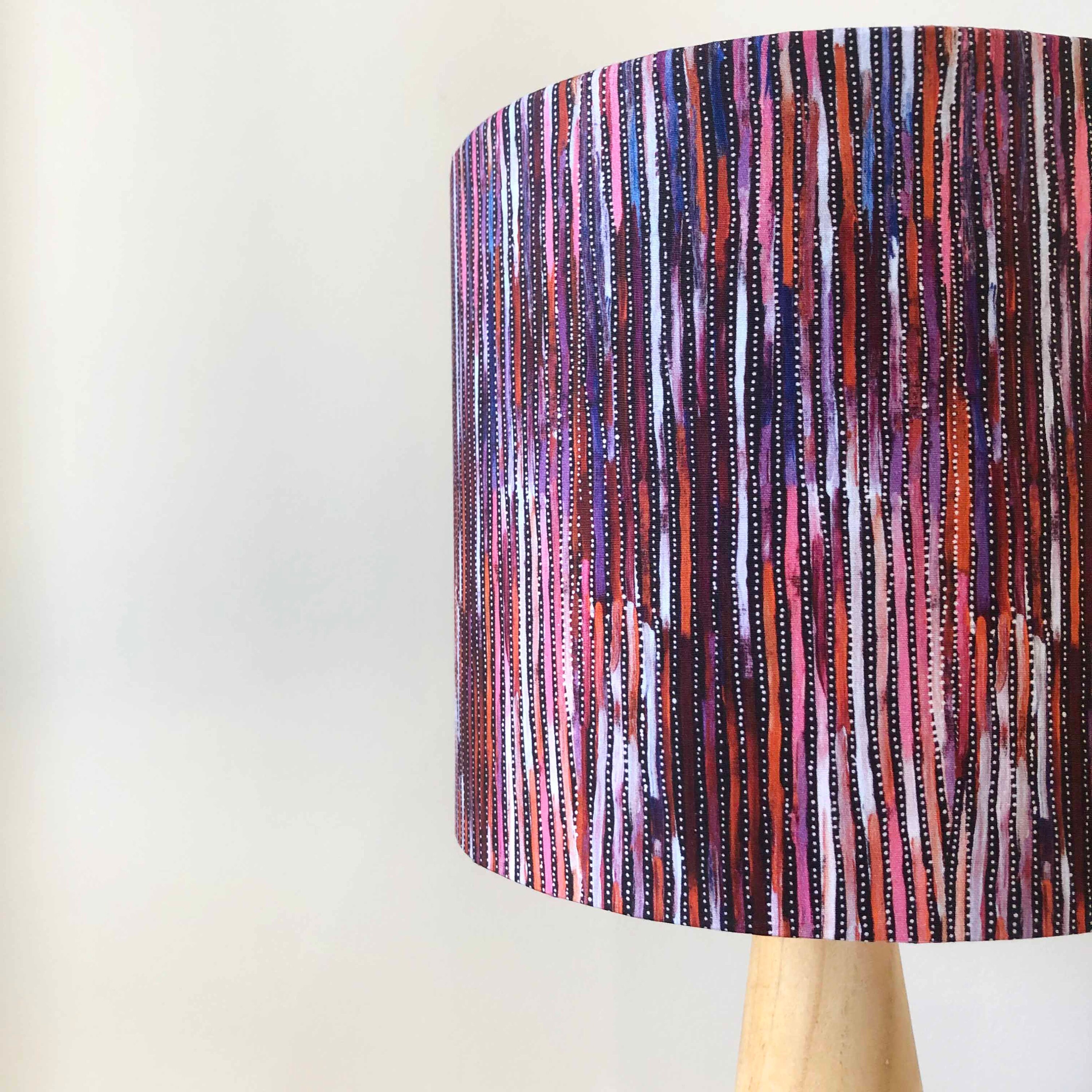 Purple Lampshade Aboriginal Outback Goanna Light Shade Warlu - Etsy ...