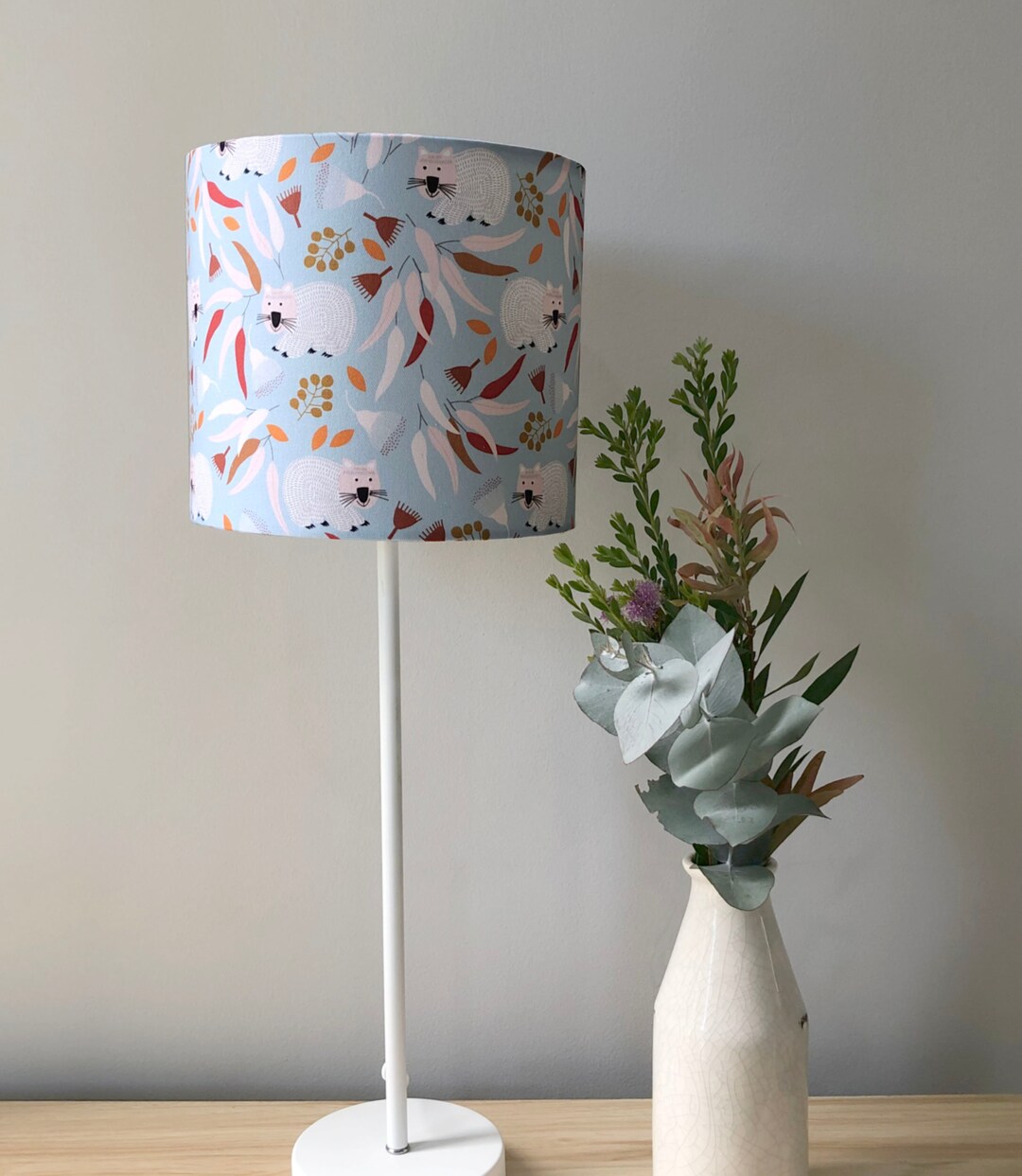 Australiana Native Wombat Bush Lampshade, Aussie Outback Bush Light ...