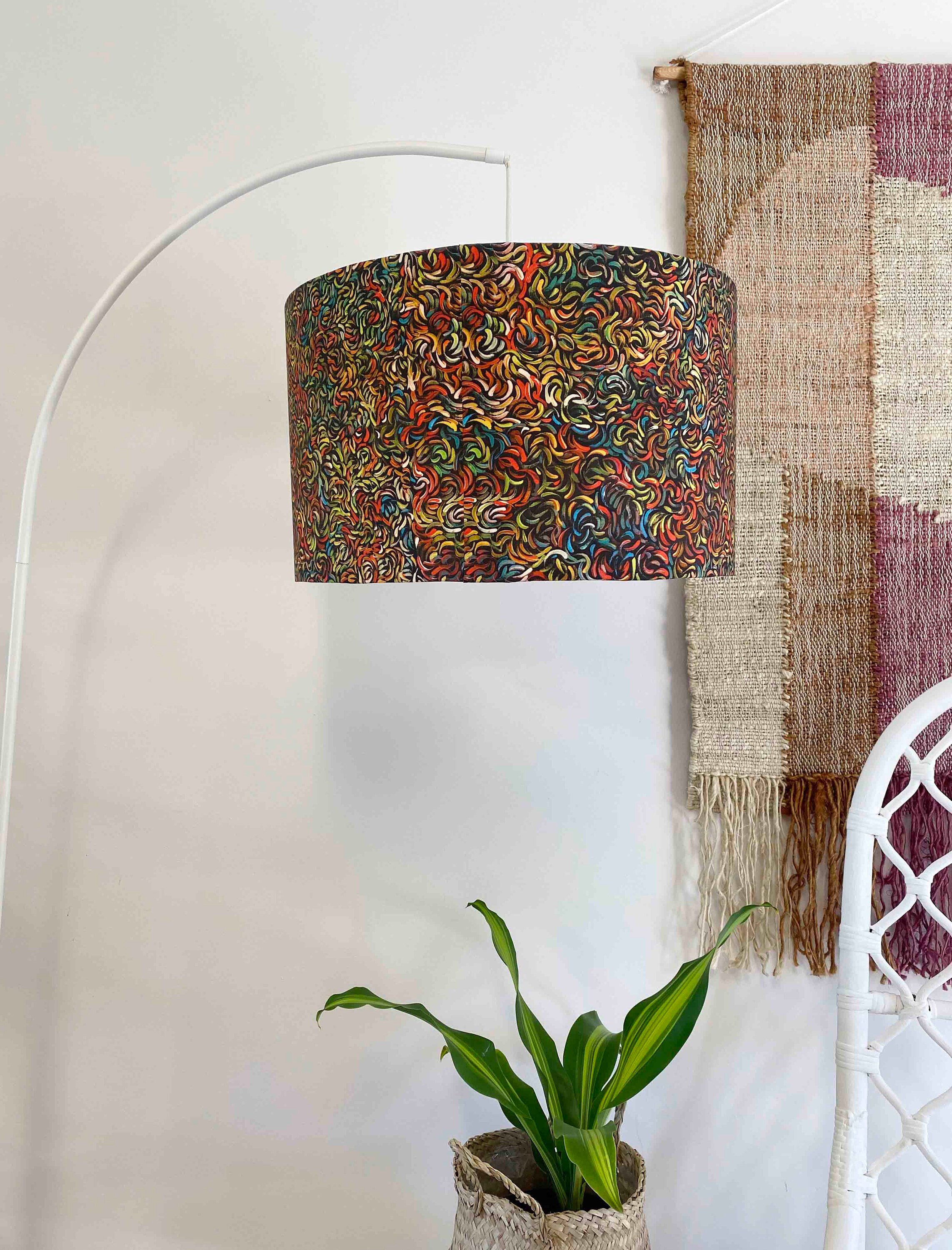 Aboriginal Lampshade Black Lamp Shade Native Lamp Shade - Etsy