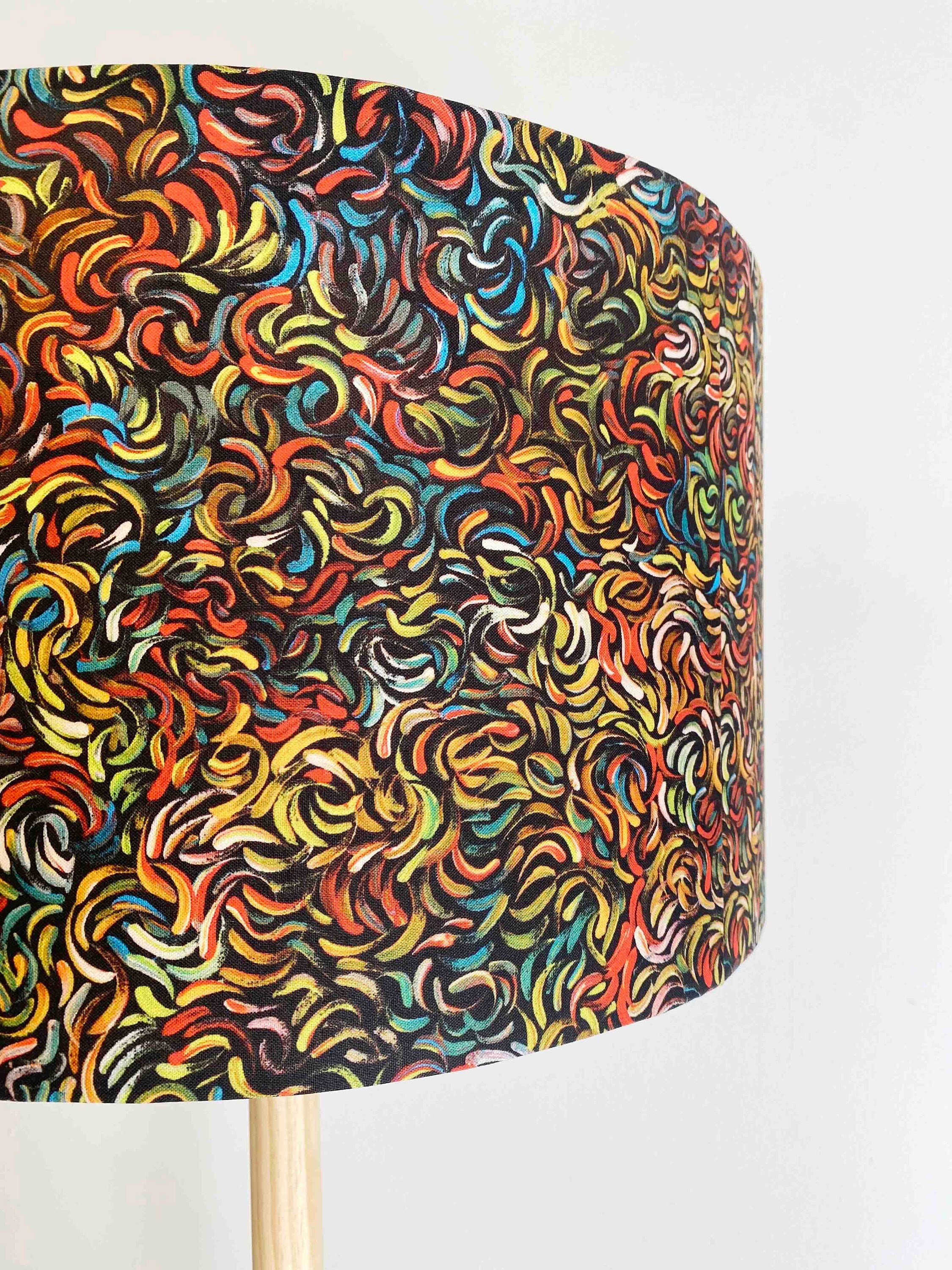 Aboriginal Lampshade Black Lamp Shade Native Lamp Shade - Etsy