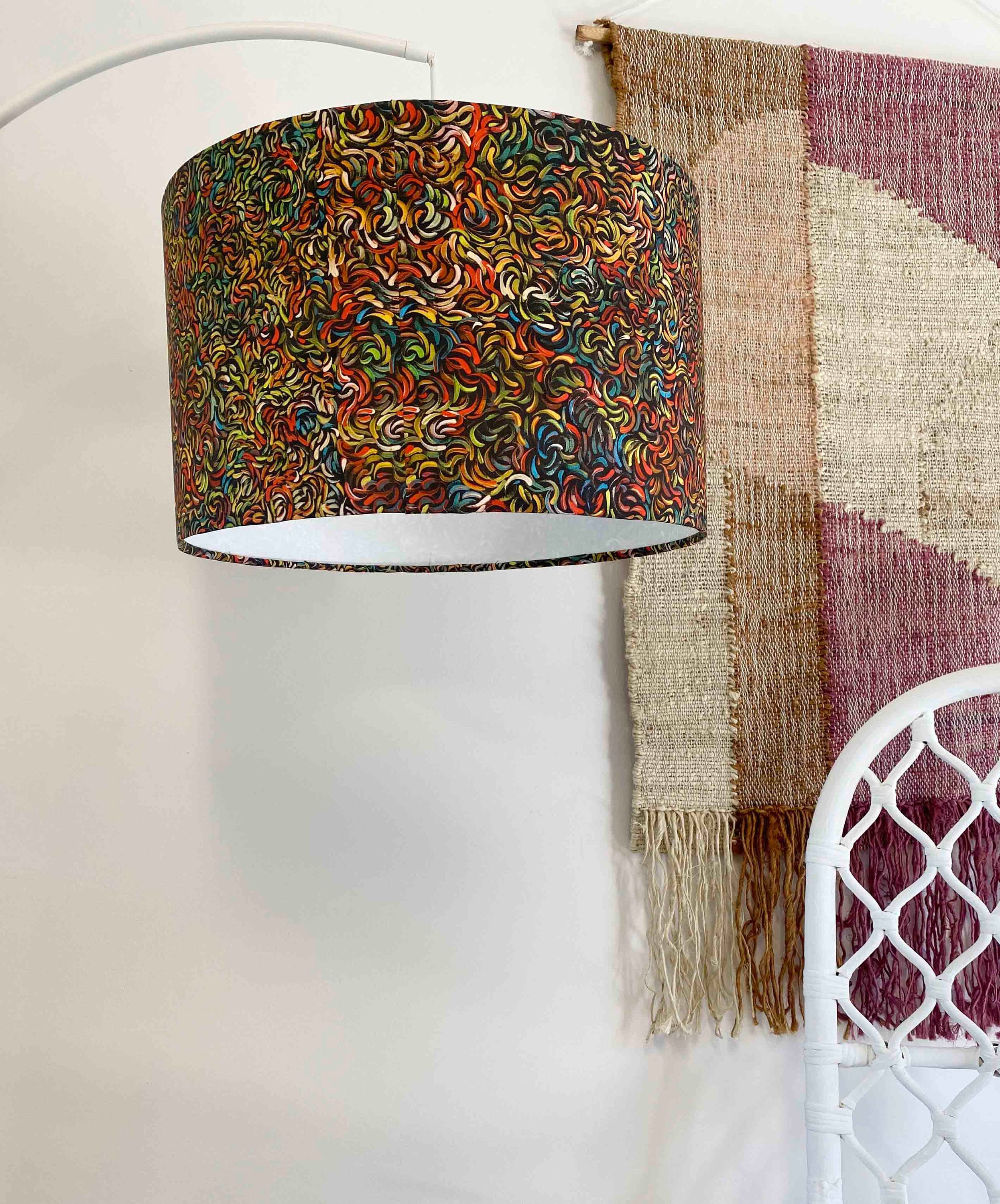 Aboriginal Lampshade Black Lamp Shade Native Lamp Shade - Etsy