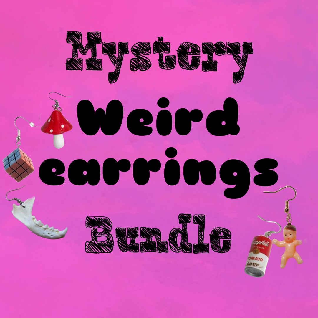 Weird Earrings Mystery Bundle! Chunky Fun Jewelry Kidcore Clowncore ...