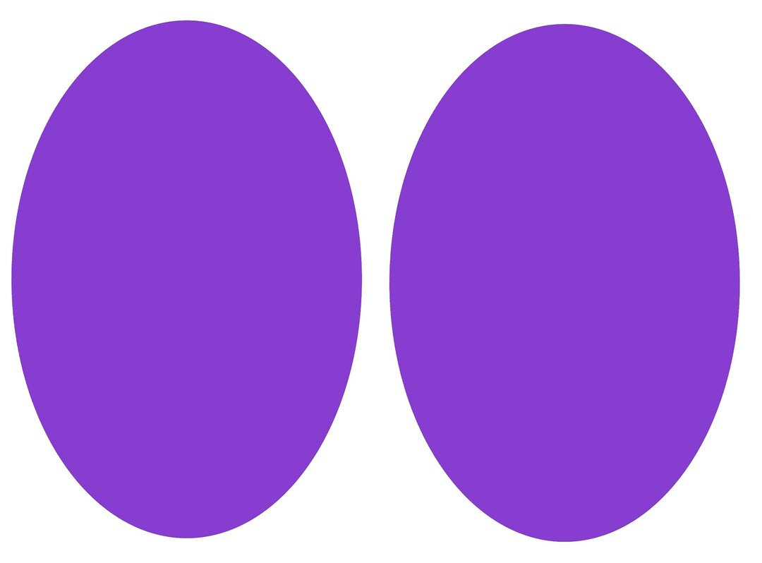Purple Plain Cotton Iron on Elbow Knee Patches, Size Shape Choice ...