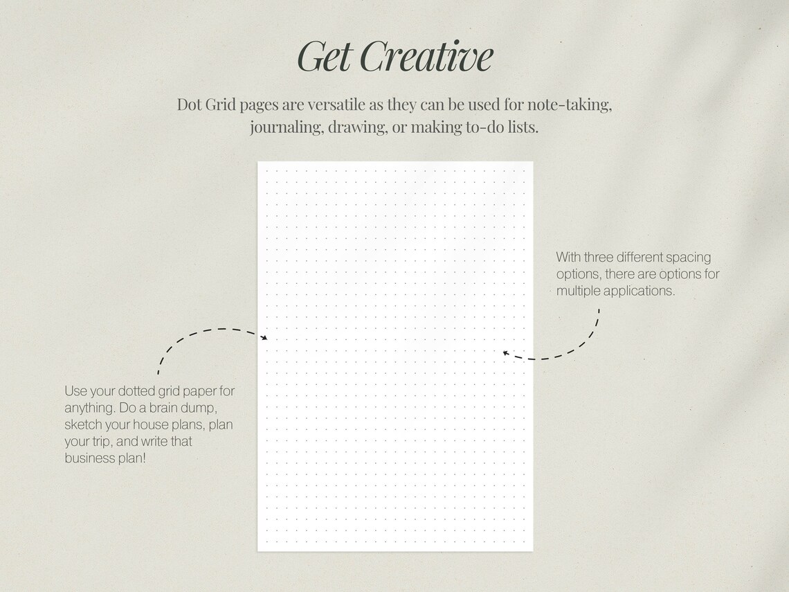 Printable Dot Grid Paper, A4, US Letter, Artists Printable, Dot Grid ...