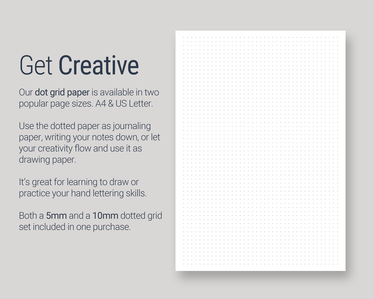 Printable Dot Grid Paper A4 US Letter Artists Printable - Etsy