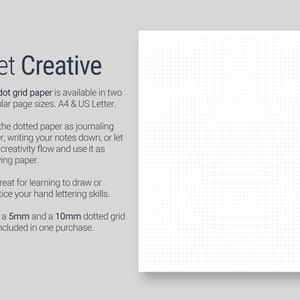 Printable Dot Grid Paper A4 US Letter Artists Printable - Etsy