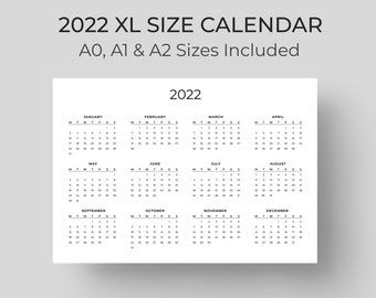Extra Large Calendar | Etsy