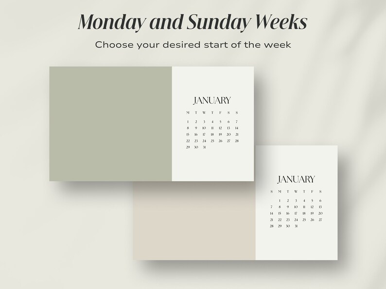 2024 Monthly Desktop Wallpaper Calendar, 4 Color Bundle Digital ...