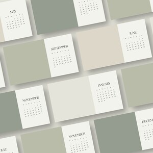 2024 Monthly Desktop Wallpaper Calendar, 4 Color Bundle Digital ...