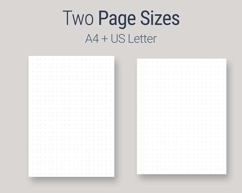 Printable Dot Grid Paper A4 US Letter Artists Printable - Etsy