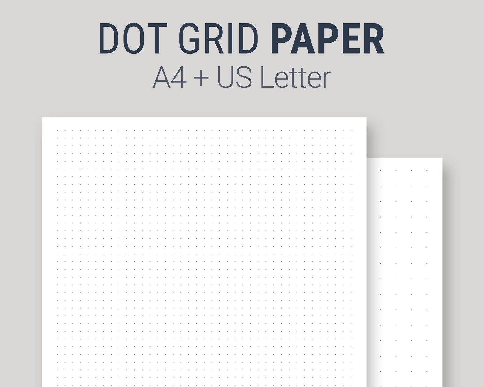 Printable Dot Grid Paper A4 US Letter Artists Printable - Etsy