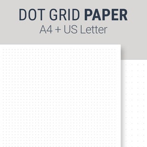 Printable Dot Grid Paper A4 US Letter Artists Printable - Etsy