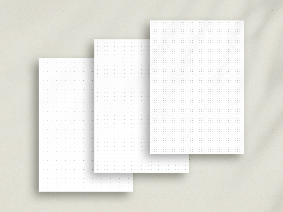 Printable Dot Grid Paper, A4, US Letter, Artists Printable, Dot Grid ...