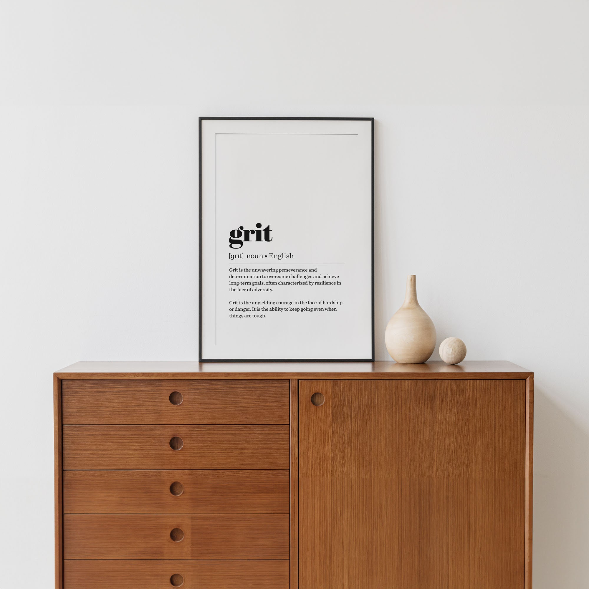 Grit Dictionary Definition Printable Wall Art Office Decor - Etsy