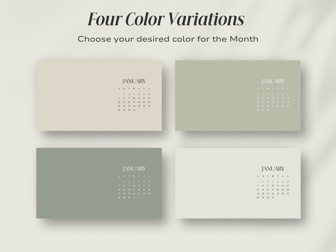 2024 Calendar Desktop Wallpaper, Neutral Aesthetic Desktop Wallpaper ...